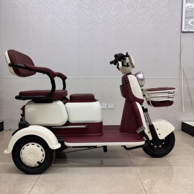 China 2 Seat Electric Passenger Tricycle for Adults with 500W Motor and 82kg Steel Frame - Modern Mobility Solution for sale