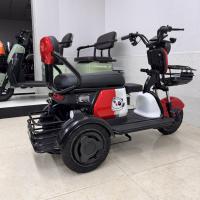 China 50-60KM Electric Passenger Trike with 500W Motor and Foldable Child Seat | 155×66×101cm Family Commuter for sale