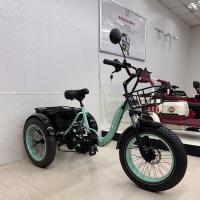 China Three Wheeled Electric Tricycle with 500W Motor and 150kg Load Capacity - Adjustable Handlebar & Large Cargo Area for sale