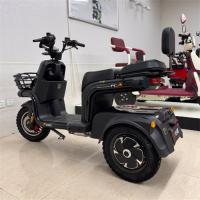 China Compact Black 2-Seater Electric Tricycle with 500W Dual Motor and Flexible Storage Space for sale