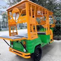 China 6-Seater Heavy Duty Electric Passenger Tricycle with High Canopy - 3-Wheel Design for Resort Shuttle and Farm Commute for sale
