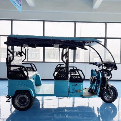 China 4-Passenger Electric Tricycle with 800kg Load Capacity and 80km Range - Hydraulic Shock Absorption & LED Headlights for sale