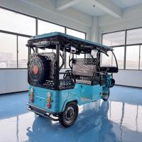 China 4-Passenger Electric Tricycle with 800kg Load Capacity and 80km Range - Hydraulic Shock Absorption & LED Headlights for sale