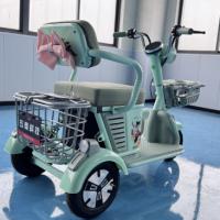 China 48V/60V Single Person Electric Tricycle with 350W Dual Motor and 1260mm Compact Design for Urban Commuting for sale