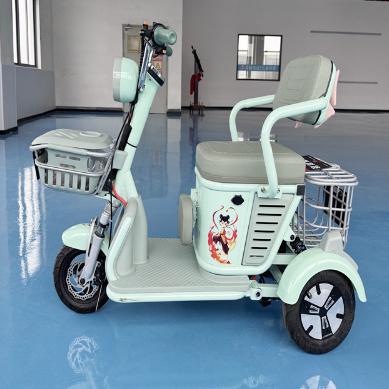 China 48V/60V Single Person Electric Tricycle with 350W Dual Motor and 1260mm Compact Design for Urban Commuting for sale
