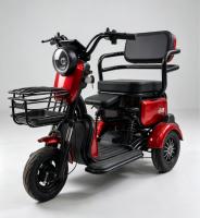 China Leisure Electric Tricycle with 350-6 Tubeless Tire, 500W Differential Motor, and 48/20 Lead-Acid Battery for sale