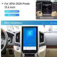 China 13.6-Inch Android 13 Car Radio for Toyota Land Cruiser LC200 LC300 - 1920×1080 Resolution, 8-Core Processor for sale
