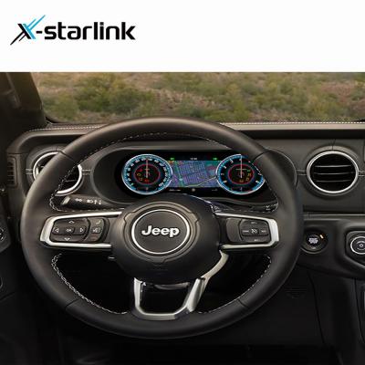 China 10.25 Inch Digital Instrument Cluster for Jeep Wrangler 2018-2024 with Wireless CarPlay and 1920×720 Display for sale