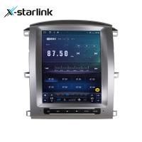 China 12.1-inch Tesla Vertical Screen Android 13 Car Radio for Toyota LC100 2002-2007 with 8GB RAM 128GB Storage for sale