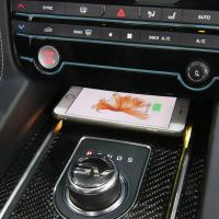 China 10W Fast Wireless Car Charger for Jaguar F-Pace XF X260 XE Models with Auto-Clamping Center Console Installation for sale