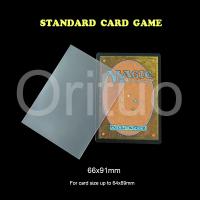 China Tcg Games Non Glare Trading Card Sleeve Double Matte Cpp 66x91mm for sale