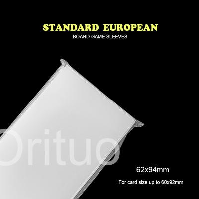 China Cpp Matte Standard European Board Games Sleeves 62x94mm For Cards Protection for sale