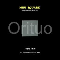 China Non Glare 53x53mm Clear Matte Sleeves Cpp Mini Square Card Sleeves OEM for sale