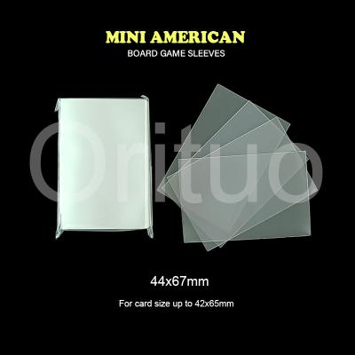 China Cpp Board Games Sleeves 44x67mm American Card Sleeves Non Glare for sale