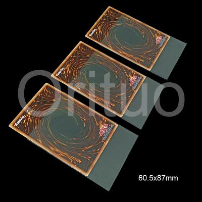 China Yugioh Vanguard Small Size Perfect Barrier Card Sleeves Top Loading 60x87mm for sale