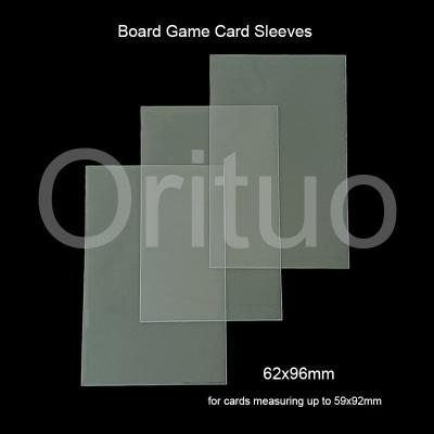 China Clear 62x96mm Board Game Sleeves / Gamegenic Card Sleeves Size for sale