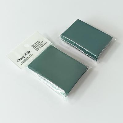 China OPP Color Card Sleeves Matte Textured Game Card Protector 62x89mm for sale
