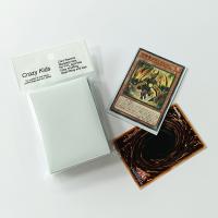 China Polypropylene Deck Card Sleeves 62X89mm Mtg White Sleeves Matte Textured for sale