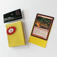 China Yellow Magic Gathering Card Sleeves Polypropylene Back 66X91mm for sale