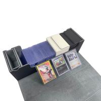 China Super Large 400+ MTG Trading Deck Card Box With Dice Tray PU Leather for sale