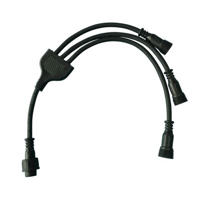 China Plastic IP67 IP68 Waterproof Y Connector 3pin 3 Way For 1 In 3 Out LED Lights for sale