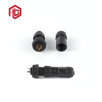 China M12 Front Panel Mount Male And Female Straight Through Connector Led Waterproof Cable Black Plug 3pin for sale