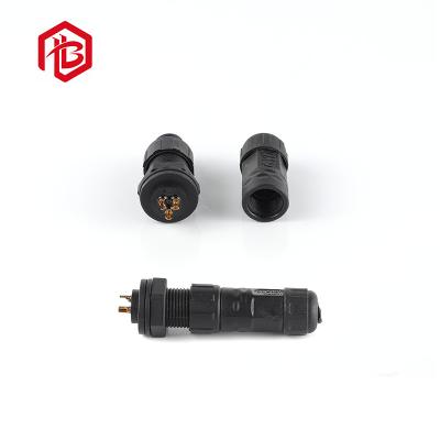 China M12 Front Panel Mount Male And Female Straight Through Connector Led Waterproof Cable Black Plug 3pin for sale