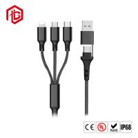 China Micro USB Type C Lighting 3 4 In 1 3A Multi Phone Charger Fast Charging USB Data Cable for sale