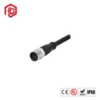 China M12 Male To Female Molding Cable Industrial IP67 Waterproof Electrical Circular Sensor Connector 3 4 5 8 12 Pins for sale