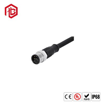 China M12 Male To Female Molding Cable Industrial IP67 Waterproof Electrical Circular Sensor Connector 3 4 5 8 12 Pins for sale