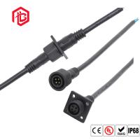 China Waterproof Front Nut Flange Socket M15 Panel Mounting Connector Male Female 4 5 8pin for sale