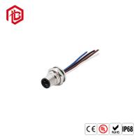 China 8 Pin Waterproof Molded Plug With Cable M12 Connector for sale