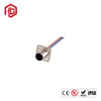 China M12 X Code PCB Female Rear M12 Panel Mount Connector 8 Pin For Sign for sale