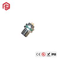 China M12 X Code PCB Female Rear M12 Panel Mount Connector 8 Pin For Sign for sale