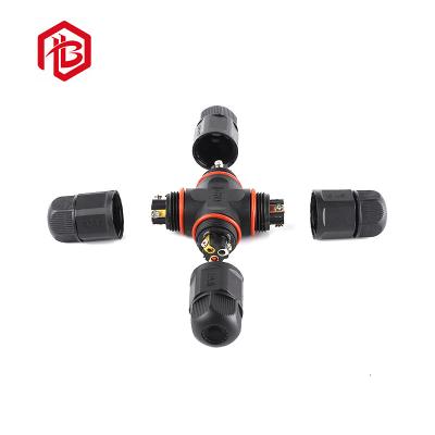 China GYD-BETT Outdoor Quick Waterproof Cable Connector Flame Retardant IP68 M20 Cross Shaped Nylon Screw Connection for sale