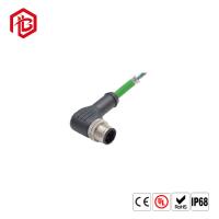 China Customized LED Waterproof Connector M12 Industrial Waterproof right-angled elbow Plug for sale