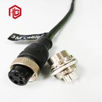 China Ip65 Gx16 Metal Nut Aviation Plug 2 3 4 5 6pin GX16 Connector Equipment Cable for sale