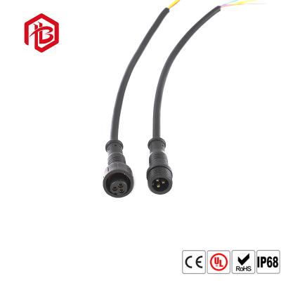 China M11 Waterproof Male And Female LED Light Connector PVC Integrated Injection Molded Plug Low Frequency Round for sale
