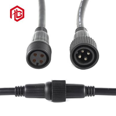 China 2-5 Pins Waterproof Outdoor Cable Connector Features Rainproof Anti-corrosion for sale