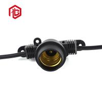 China IP67 Waterproof Grade E27 Socket With Cable Outdoor String Light With Nylon And Rubber for sale