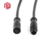 China Customized M8 Nylon Threaded Butt Waterproof Aviation Plug Signal Connector with IP 67 Rating in Black for sale