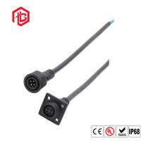 China Waterproof Front Nut Flange Socket M15 Panel Mounting Connector Male Female 4 5 8pin for sale