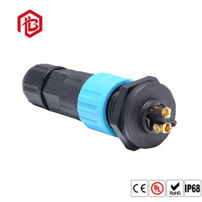 China 2 3 Pin A16 Self Lock Waterproof Cable Connector Male Female 300V 10A Circular Electrical Assembly Connector for sale