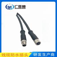 China 2 3 4 Pin Cable Male Female M8 Metal Waterproof Connector for sale