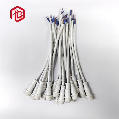 China Customized M11 M12 M14 M15 M16 Led Street Waterproof Cable 2 3 4 5 Pin Male Female Docking Extension PVC Power Cord for sale