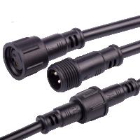 China M17 2 Pin Electrical Wire Connector Male Female Plug IP68 Waterproof LED Cable Connector for sale
