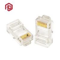 China High Performance CAT5 UTP Modular Plug Male/Female Cat5e Cat6 8p8c Shielded Pass Ethernet RJ45 PCB RF Power Cable Connector for sale