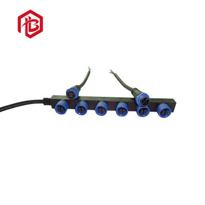 China Gilded Brass Waterproof Circular Connector with P Pps Insulator and Pe Wire Materials Durable Electrical Connection Solution for sale