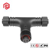 China M12 Metal Nut Tee Waterproof Connector Male/Female Copper Contact for Aerospace and Wire Connections for sale
