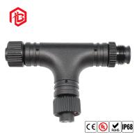 China M12 Metal Nut Tee Waterproof Connector Male/Female Copper Contact for Aerospace and Wire Connections for sale